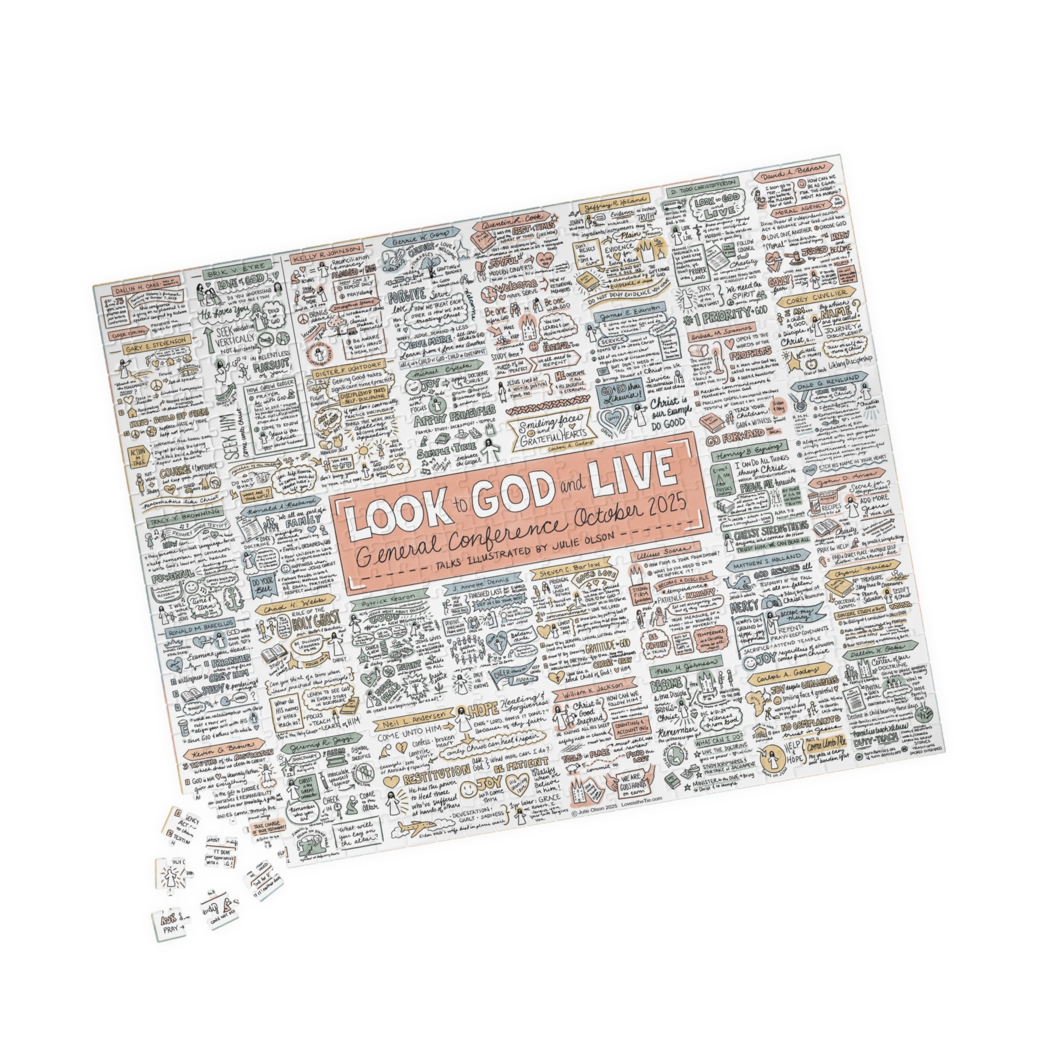 2025 October General Conference Talks Puzzle, 520 pc – Love Is The Tie